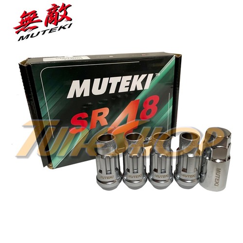 MUTEKI SR48 4 WHEELS LOCK LUG NUTS SET 12X1.5 1.5 ACORN RIMS OPEN END S ...