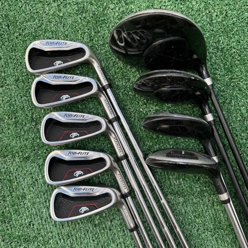 Top-Flite Golf Club Set Steel Shafts Irons Wood Hybrids Driver No ...