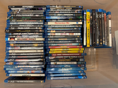 Huge Lot Of 90+ Blu-Rays Movies/Seasons W/All Genres. Dark Night ...
