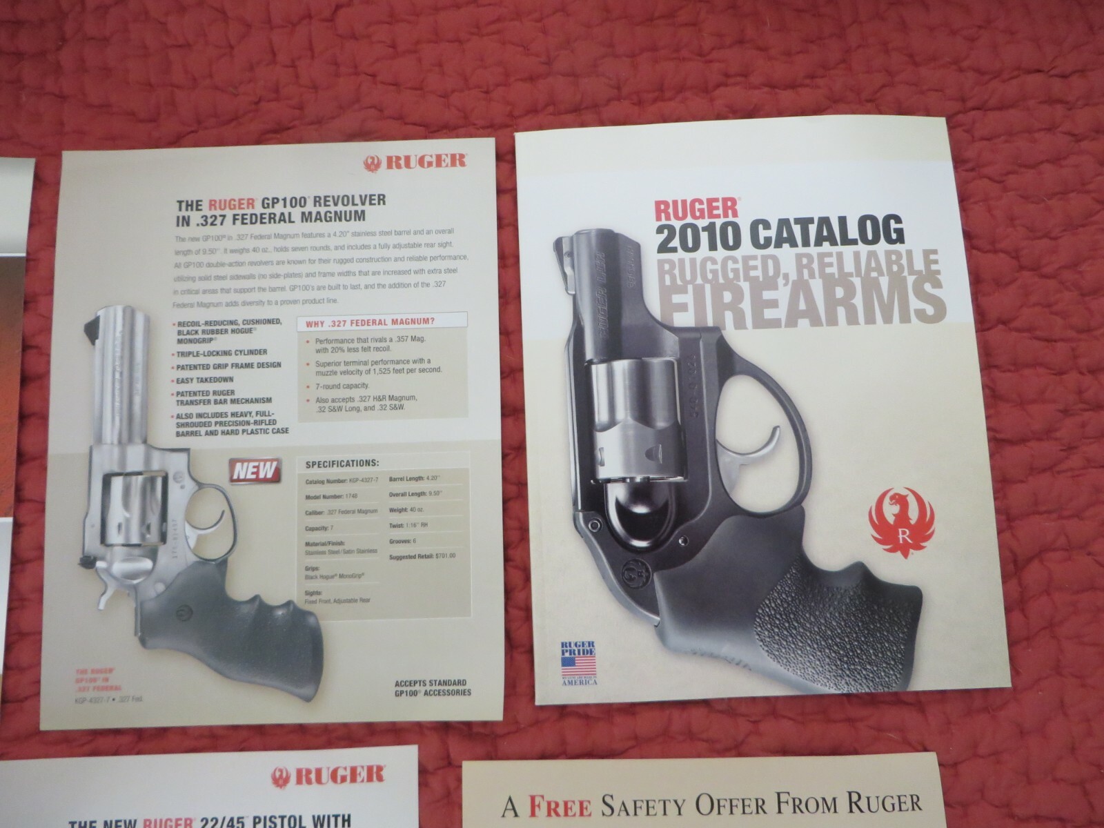 RUGER 8 Items 2010 Gun Product Catalog 97 page Booklet + 2008 New Rifle ...