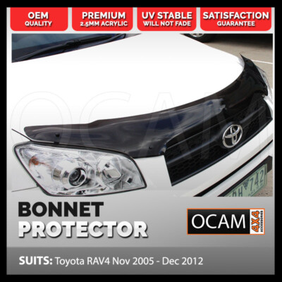 Bonnet Protector for Toyota Rav 4 Dec 2005-Dec 2012 Tinted Guard Rav4 ...