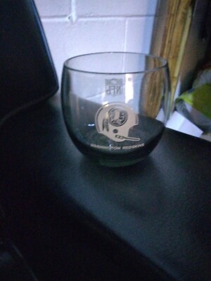 Vintage Washington Redskins Gray Smoke Glass NFL Wine Cup 3 1/4" Tall ...