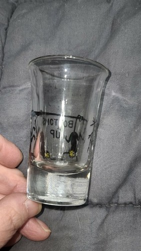 Vintage Shot Glass Bottoms Up Monkeys Old Collectible Shot Shooter ...