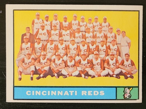 1961 TOPPS BASEBALL CINCINNATI REDS TEAM CARD # 249 - FRANK ROBINSON | eBay
