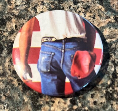 Bruce Springsteen Pin Button Pinback Small Rock Music Vintage 80s The ...