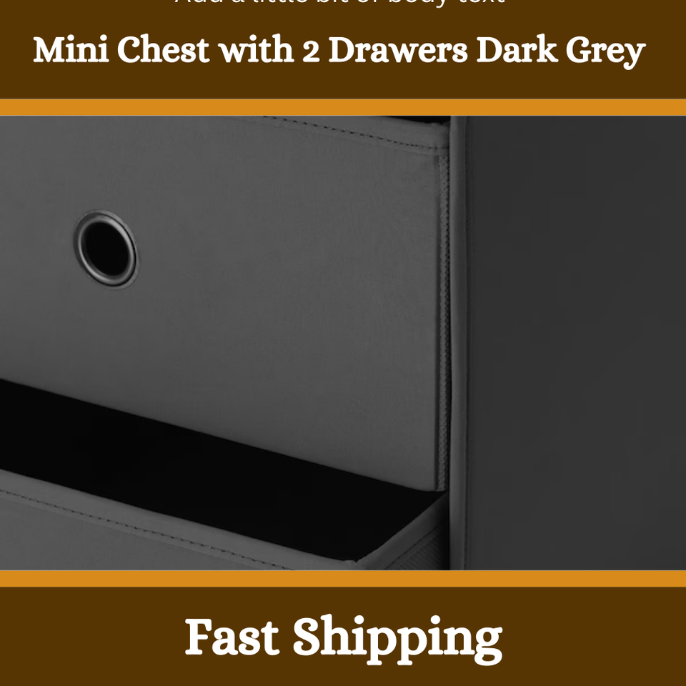 IKEA FLARRA Storage Chest Box 2 Drawers Mini Organizer Small Storage ...