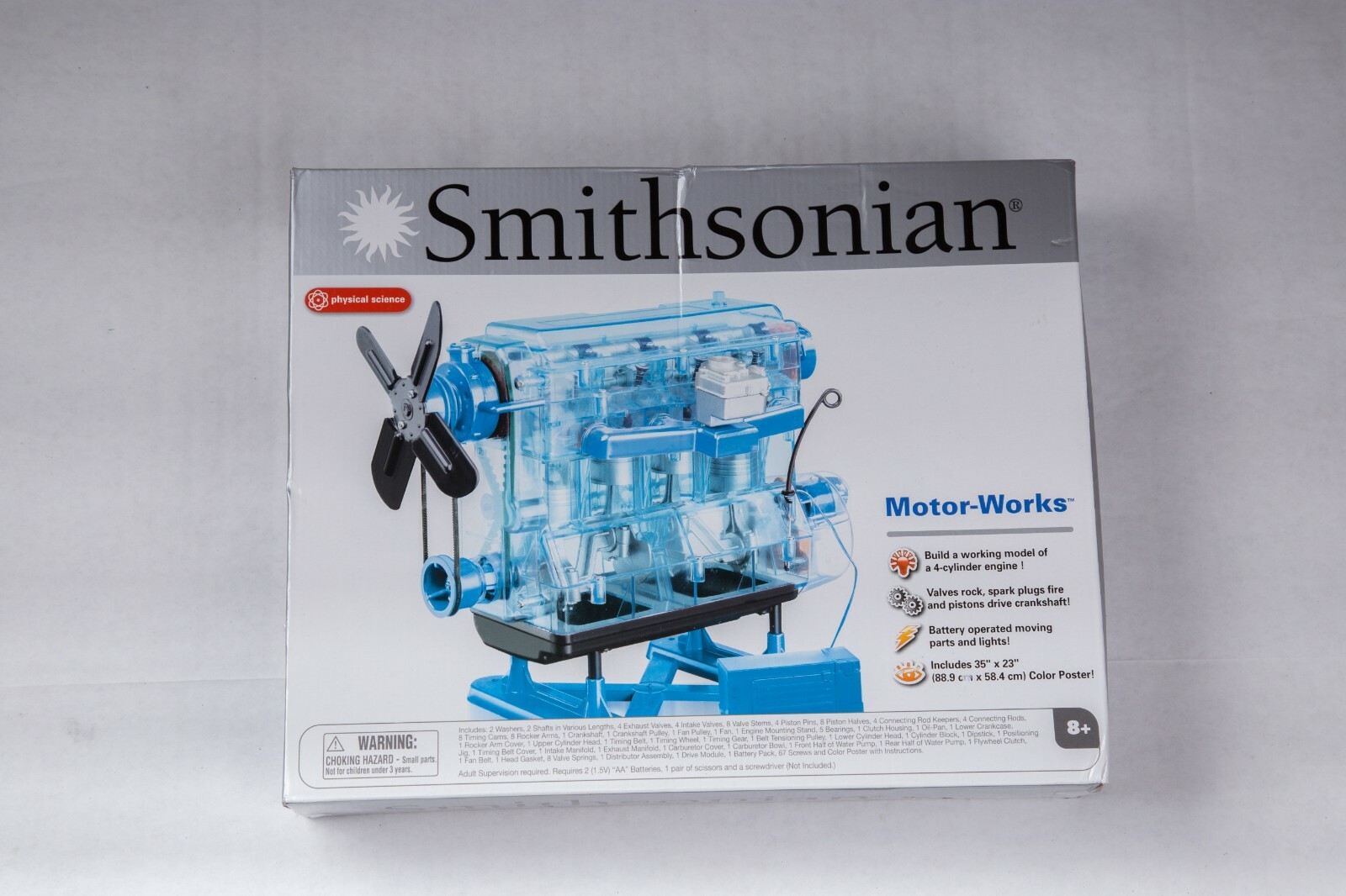 NEW Smithsonian Motor Works 4-Cylinder Engine Model Kit Physical ...
