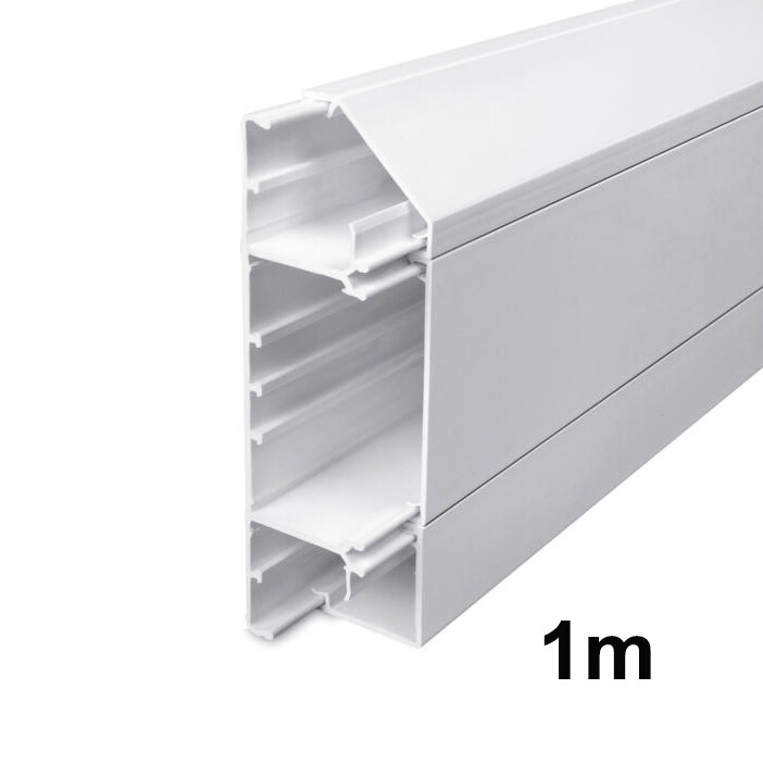 Dado Rail Trunking 1 2 3 Metre 50 x 170mm ACCESSORIES Bend Join Angle ...