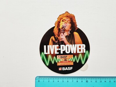 Adhesive BASF-90 Live Power Sticker Autocollant Vintage 80s Original | eBay