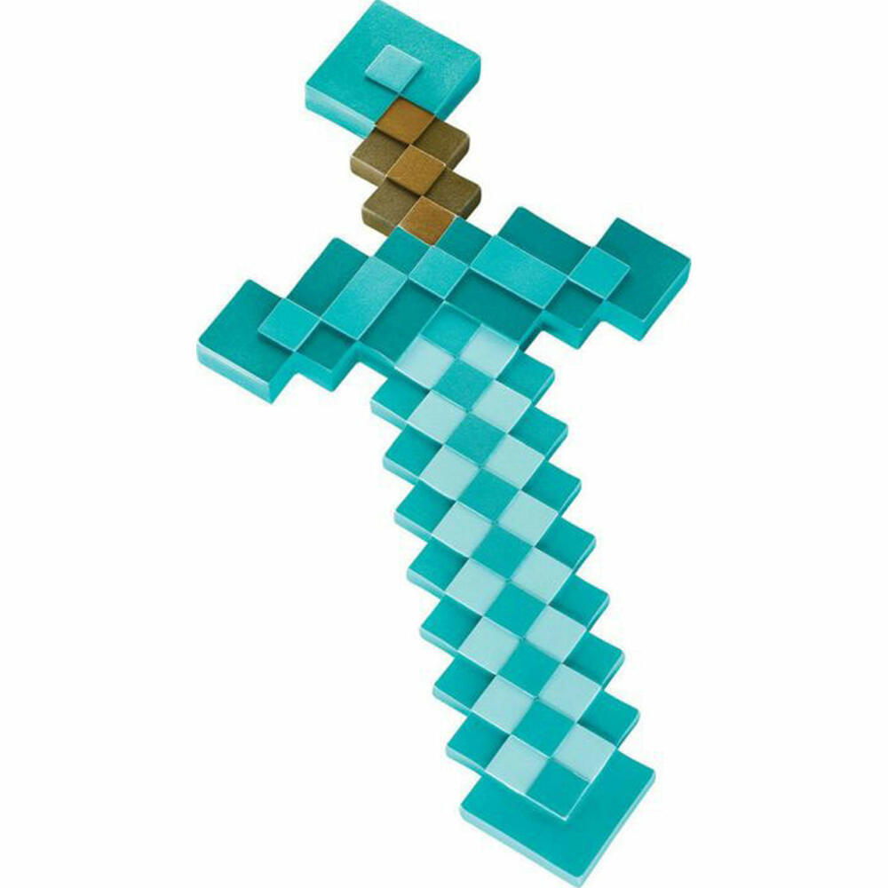 Pixel Art De L'épée De Diamant De Minecraft