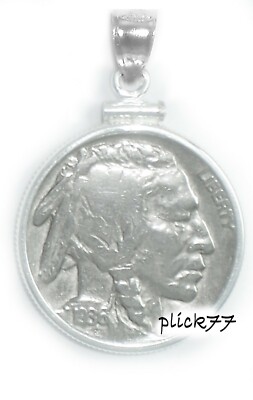 US Indian Head Nickel Sterling Silver Coin Edge Coin Pendant | eBay