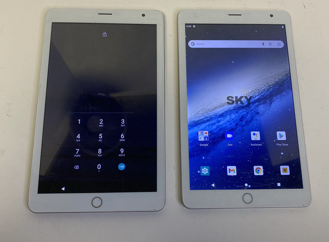 LOT OF 2 SKY DEVICES ELITE T8 SILVER TABLET AS IS | eBay