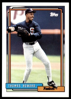 1992 Topps Baseball Card Thomas Howard San Diego Padres #539 | eBay