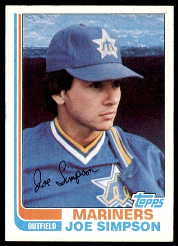 1982 Topps Joe Simpson . Seattle Mariners #382 | eBay