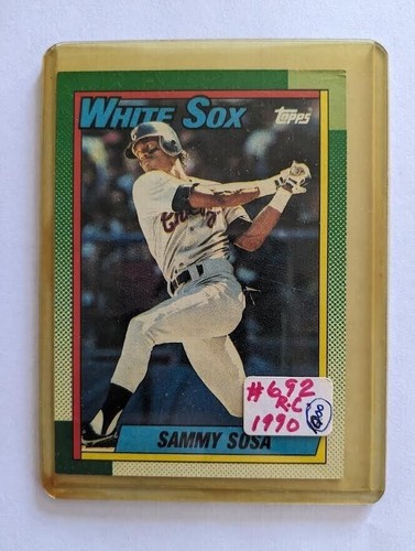 1990 Sammy Sosa Topps Rookie Baseball Card 692 RC DOB Error-Rare ...