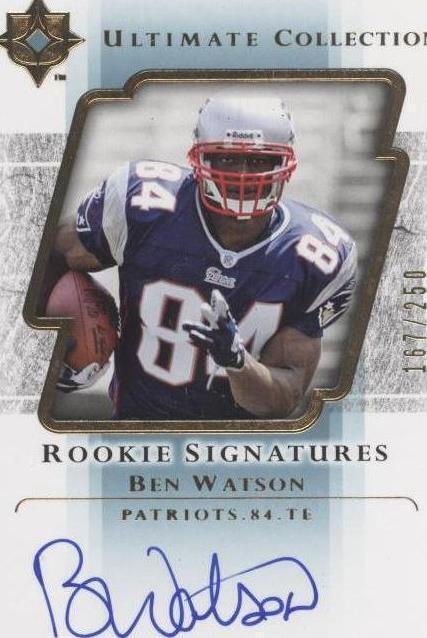 2004 Upper Deck Ultimate Collection - Rookie Signatures Ben Watson #109 ...