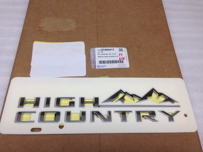 19-25 GM/CHEV OEM 'High Country' Nameplate [23400417] | eBay