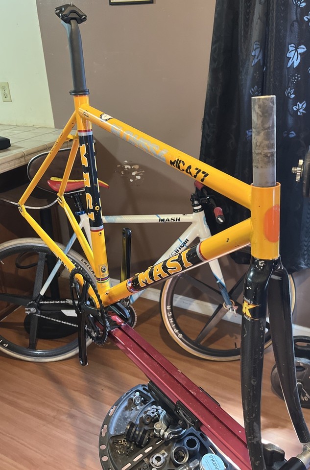 Masi Speciale Fixed Gear 52 cm Taxi Yellow Carbon Forks & Extras Hybrid | eBay