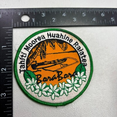 Vtg Small Stain TAHITI MOOREA HUAHINE RAIATEA BORA BORA Patch 55a8 | eBay