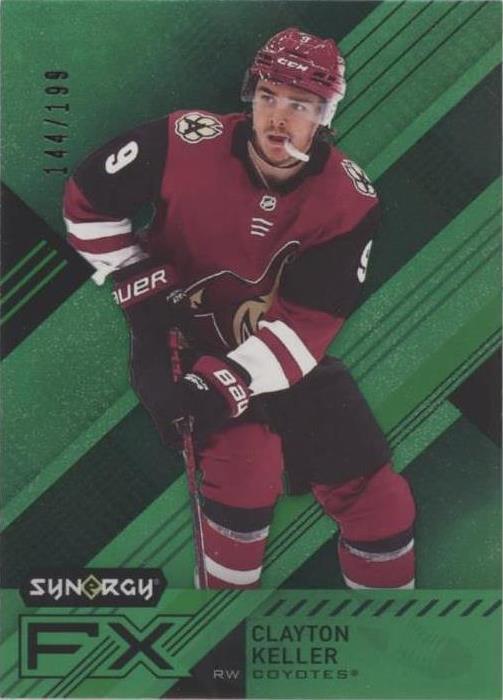 2021-22 Upper Deck Synergy - Synergy Fx Clayton Keller #FX-CK Green ...
