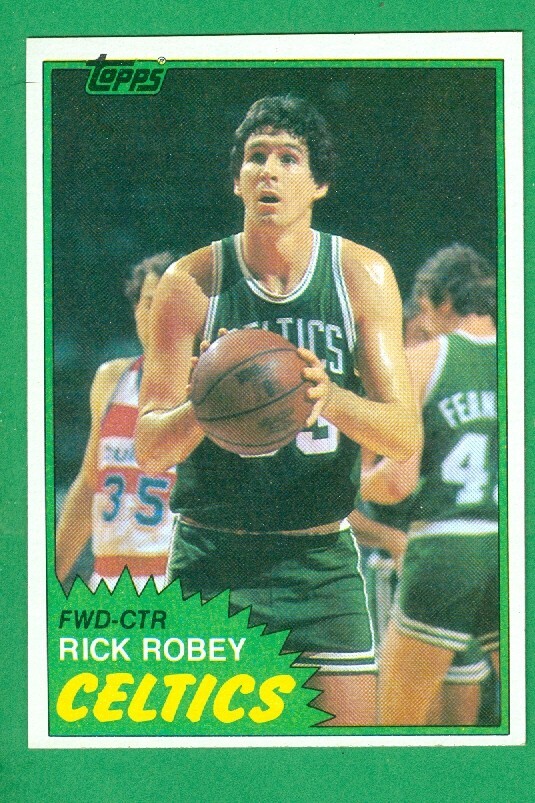 1981-82 TOPPS #76E RICK ROBEY BOSTON CELTICS KENTUCKY NRMT/MT | eBay