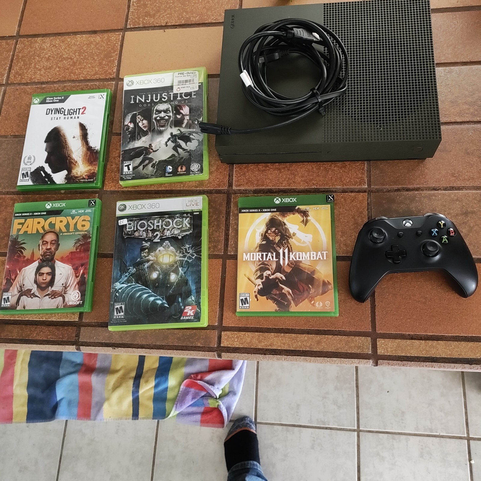 xbox series s 1tb green Bundle/1 Controller