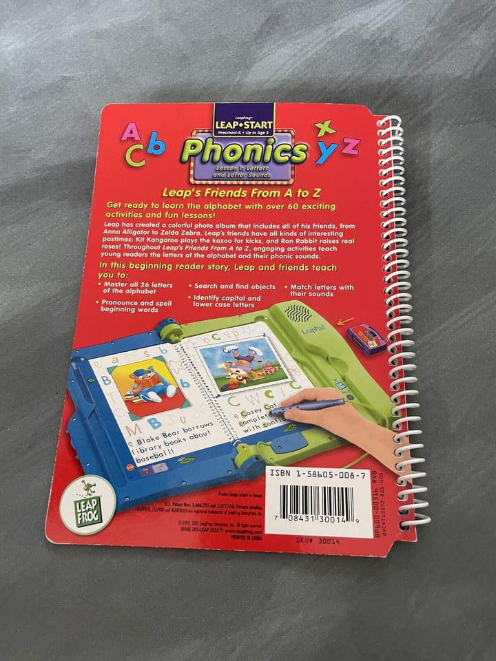 Leapfrog-LeapPad-Leap Start-Book-Phonic's-Lesson 1-Leap's Friends From ...