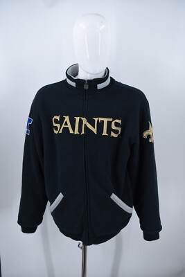 New Orleans Saints Proline NFL Embroidered Full Zip Fleece Lined Jacket ...