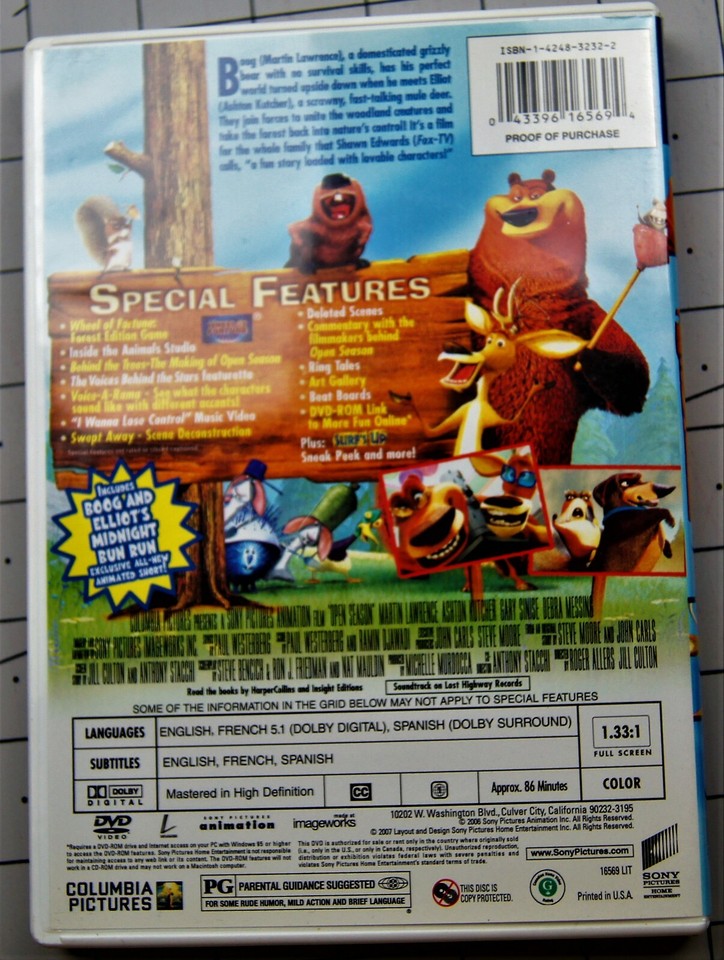 Open Season (DVD, 2009, Full Frame) 43396165694| eBay