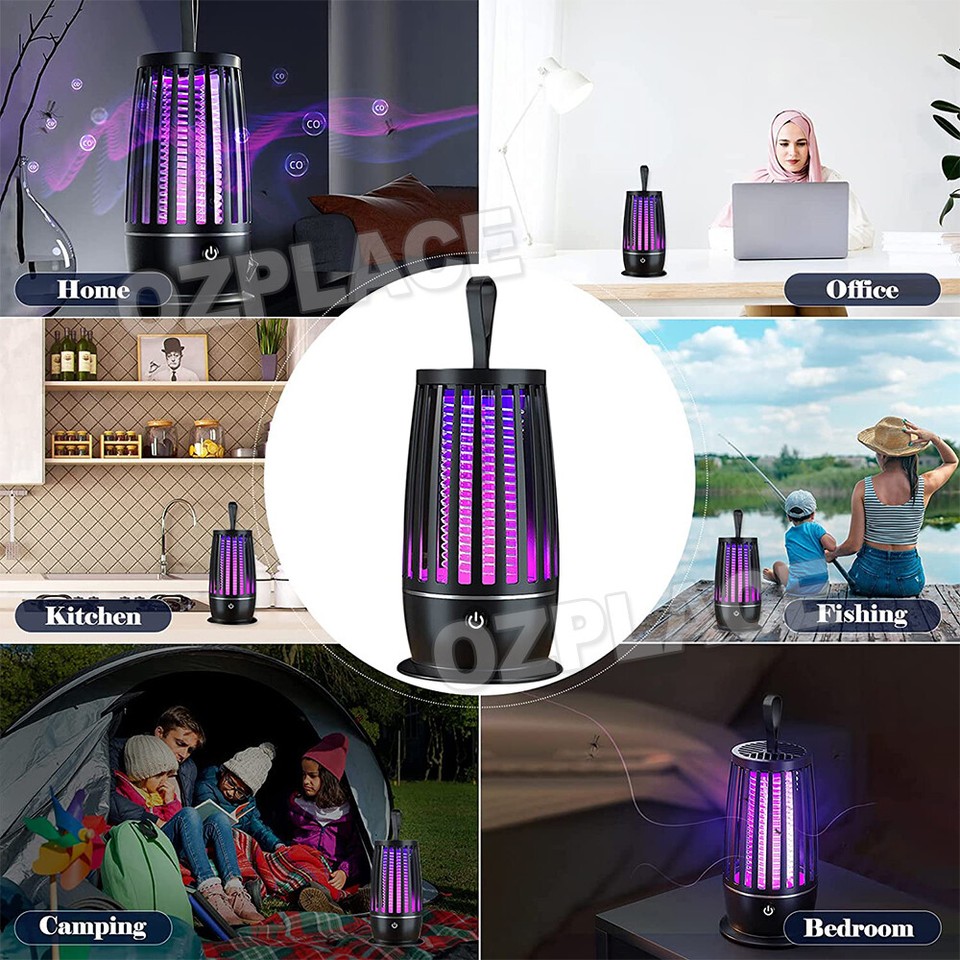 LED Electric Mosquito Killer Lamp USB Fly Trap Insect Bug Zapper ...