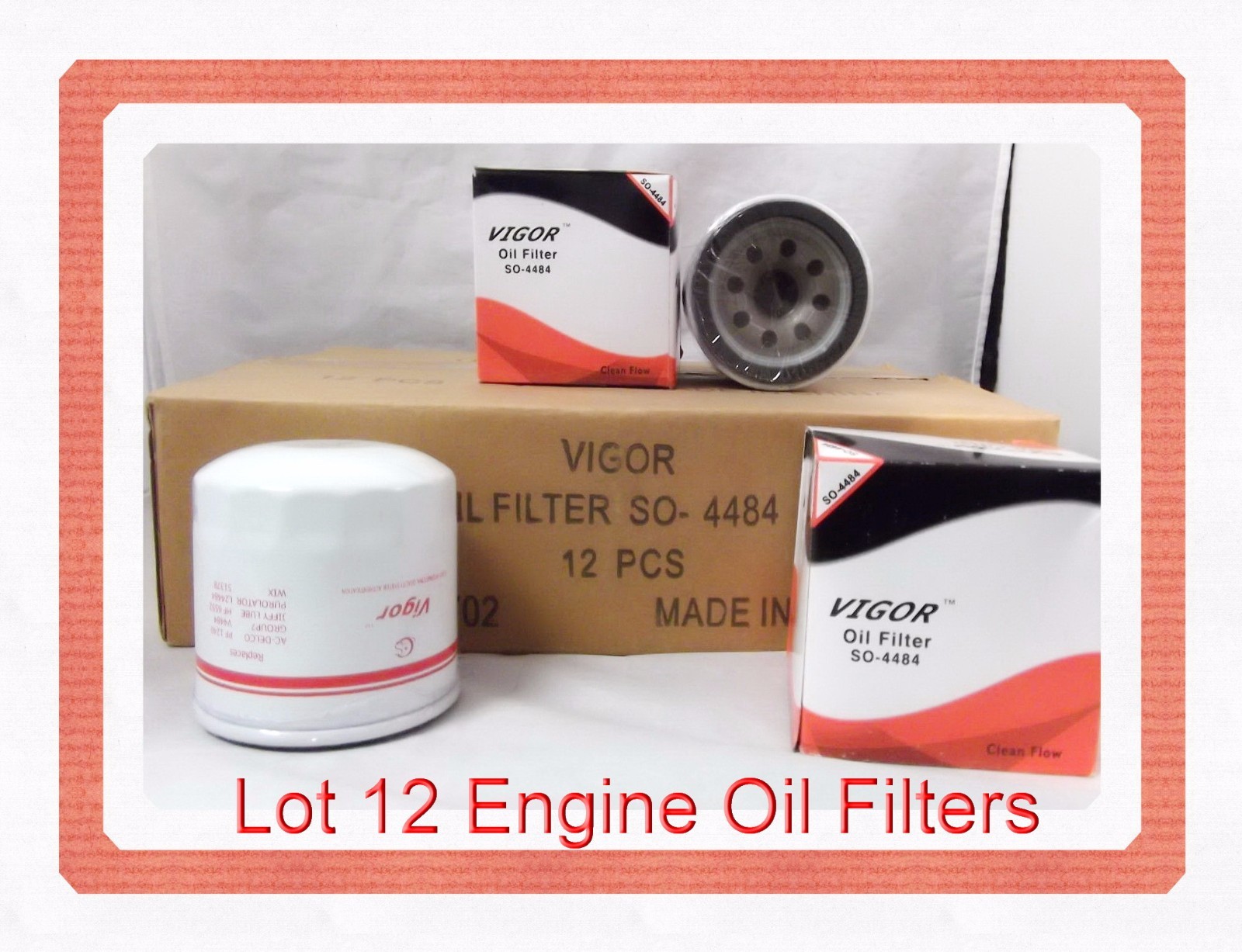 1CASE OF 12 ENGINE OIL FILTER SO4484 15400-PL2-004 FIts: ACURA TL ...