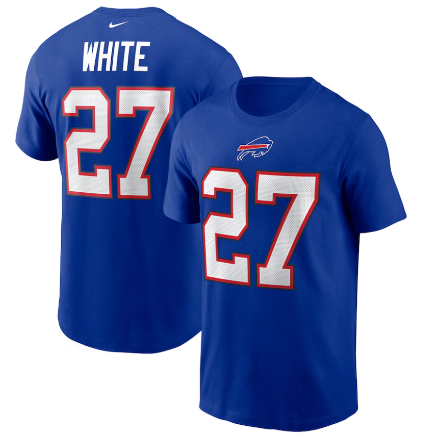 Nike Royal Blue Buffalo Bills Tre'Davious White #27 Football Men's T ...