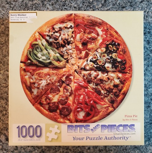 Bits and Pieces PIZZA PIE 1000 piece round puzzle COMPLETE | eBay