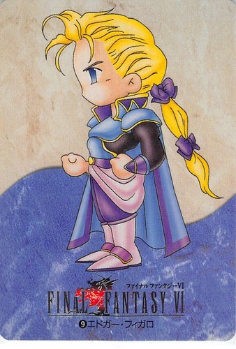 Final Fantasy 6 VI Trading Card Carddass 9 Normal Part 1 Edgar Roni Figaro | eBay