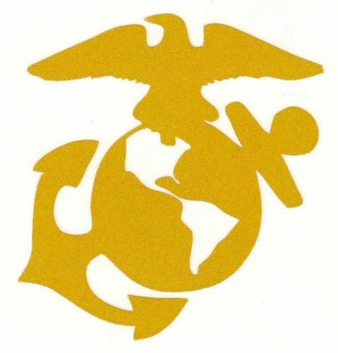 Highly Reflective Yellow Decal Marine Corps EGA Fire Helmet Sticker ...
