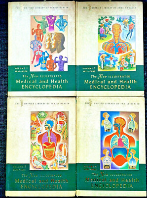 THE NEW ILLUSTRATED MEDICAL AND HEALTH ENCYCLOPEDIA VOLUME 1-4 HARDBACK ...