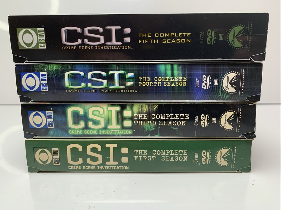 CSI Complete Season 1, 3, 4, 5 DVD Box Set Lot Crime Scene ...