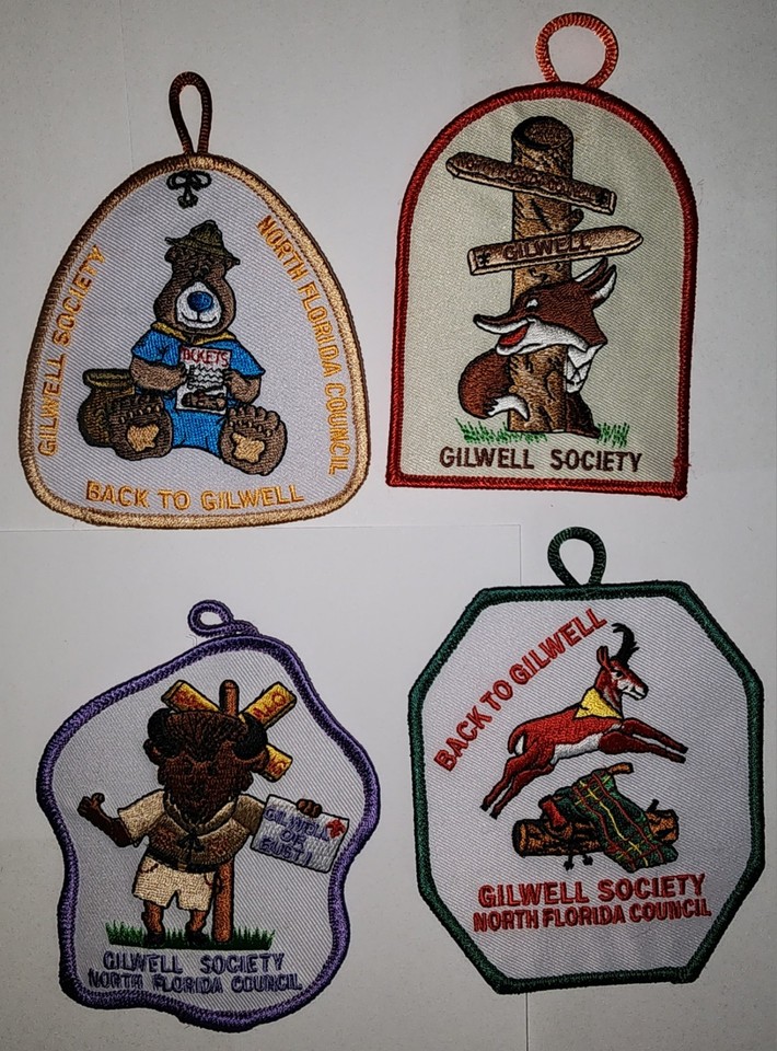 North Florida Council Gilwell Society (Wood Badge) patch set of 4 | eBay