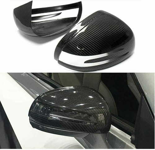 REAL CARBON FIBER SIDE MIRROR COVER CAP FOR MERCEDEZ BENZ R172 SLK SLC ...