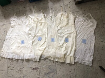 Vintage 50s 60s Full slips Lingerie zip adjustable-take your pick 1-5 ...