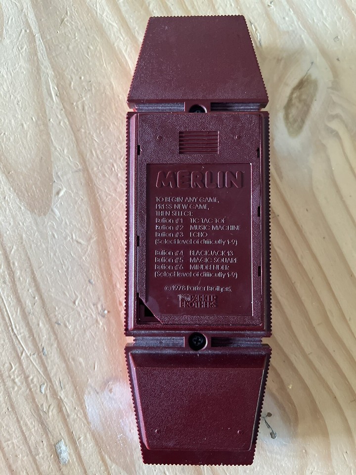 Vintage MERLIN Electronic Handheld Game 1978 (See Description) | eBay