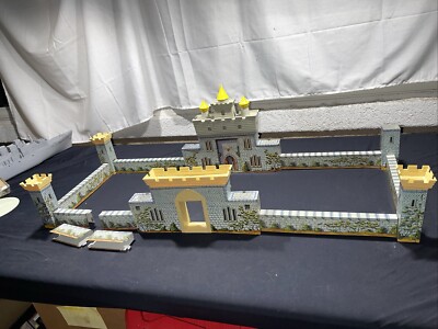 Vintage MARX Toys Medieval Castle Set Litho Playset | eBay