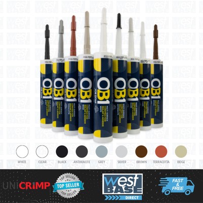 OB1 Multi-Surface Construction Sealant Adhesive Silicone Waterproof ALL ...