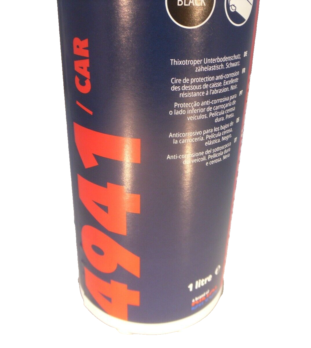 6 x DINITROL 4941 Underbody Chassis Rust Proofing Black Wax 1L Litre ...