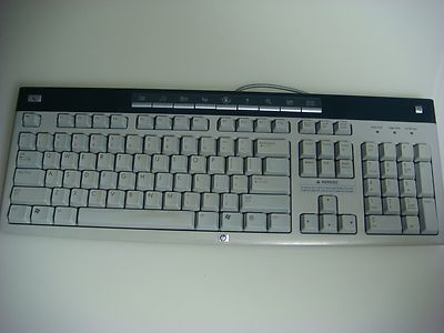 HP Standard PS/2 Desktop Computer Keyboard Model KB-0228 REV: 1.1 (O-11 ...