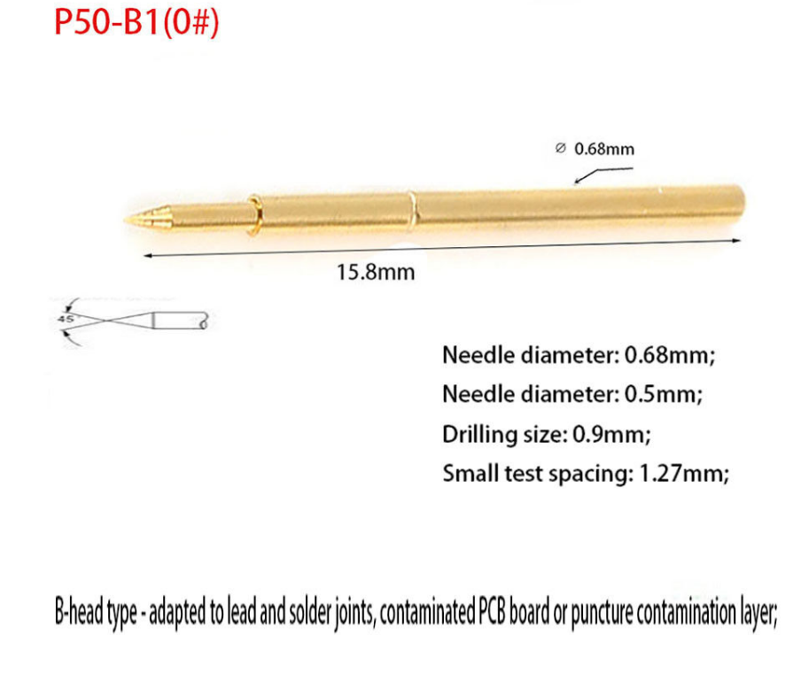 Spring Test Probe Pogo Pin Receptacle Tool Set Dia 0.68mm-2.36mm ...
