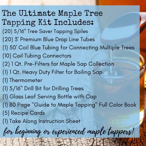 Ultimate Maple Tree Tapping Kit (Pack of 20) - 5/16” Tree Saver Taps ...