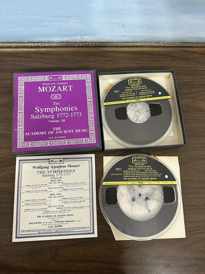 Lot Of 5 Collection Music 7 1/2 IPS Reel-to-Reel Tapes mint condition ...