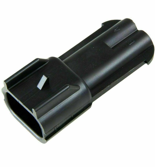 Delphi 12010973 Weatherpack Connector 2 Pin Female Shroud Housing 2pk ...