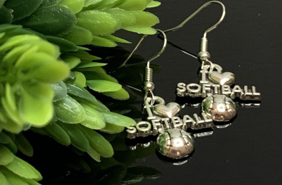 Softball Earrings, Athletic Earrings, Sports Earring, Gift Idea ...